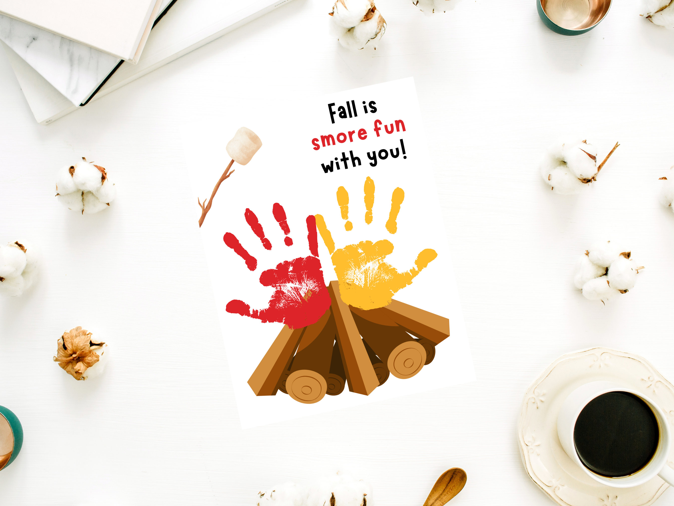 S'more Handprint Craft, Printable, Kid Craft, Daycare Activity ...