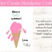 Ice Cream Handprint Craft, Printable, Kid Craft, Daycare Activity ...