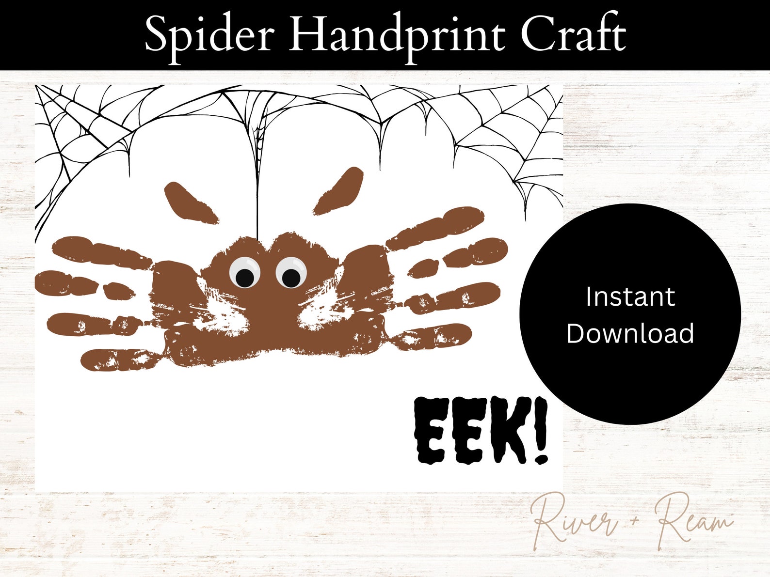 Spider Handprint Craft, Trick or Treat, Printable, Kid Craft, Daycare ...