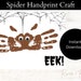 Spider Handprint Craft, Trick or Treat, Printable, Kid Craft, Daycare ...