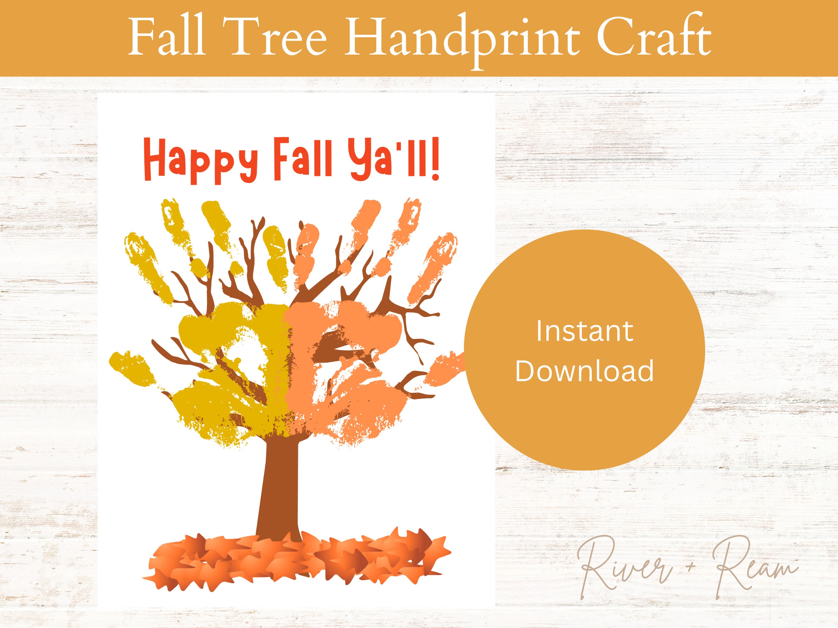Fall Tree Handprint Craft, Printable, Kid Craft, Daycare Activity ...