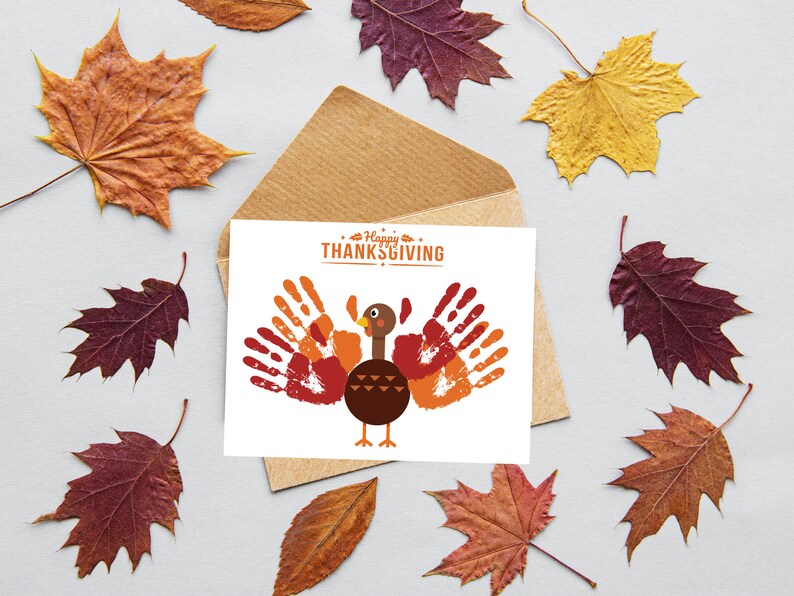 Thanksgiving Turkey Handprint Craft, Printable, Kid Craft, Daycare ...