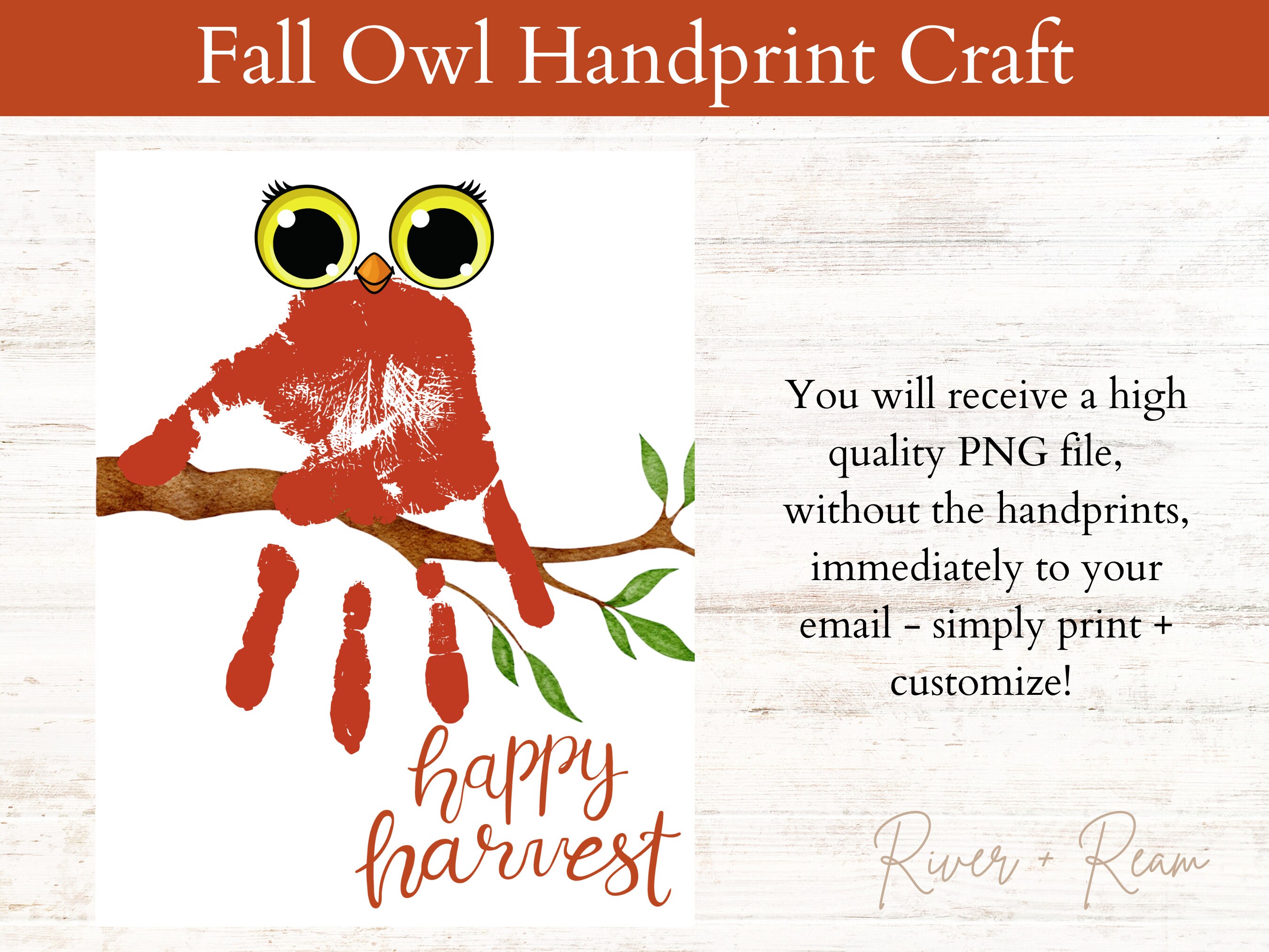 Fall Tree Handprint Craft, Printable, Kid Craft, Daycare Activity ...