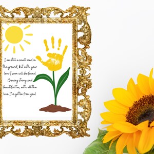 Sunflower Handprint Craft, Printable, Kid Craft, Daycare Activity ...