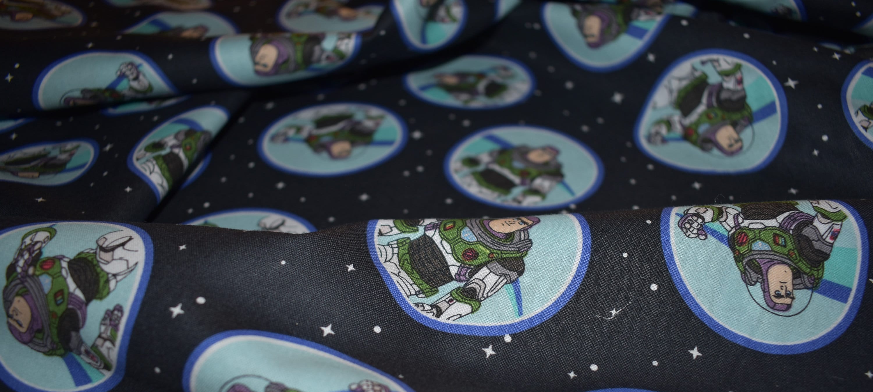 Buzz Lightyear in Space Fabric - Etsy