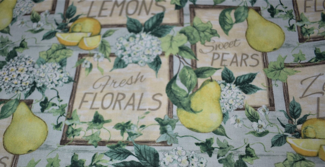 Blooms Lemon, Pear, and Hydrangea Patch - Etsy