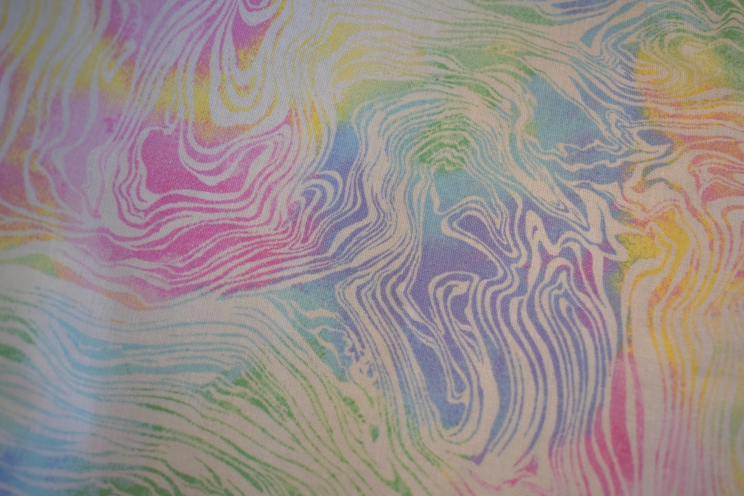 Pastel Oil Slick Cotton Fabric - Etsy