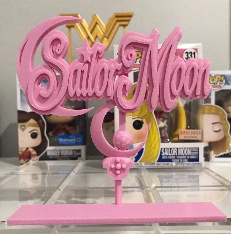Sailor Moon Display Sign Stand| Many Colors Available | Sizes: Regular ...