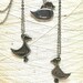 Duck, Goose, Goose Pewter Duck and Geese Pendant Necklaces on Silver ...