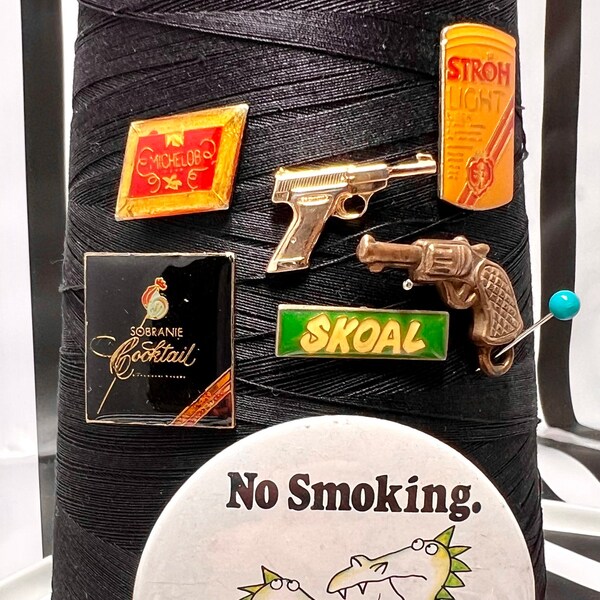 Smoking Woman Pin - Etsy