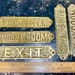 Retro Door Flair! Solid Brass Vintage Nautical Door Placards FIVE ...