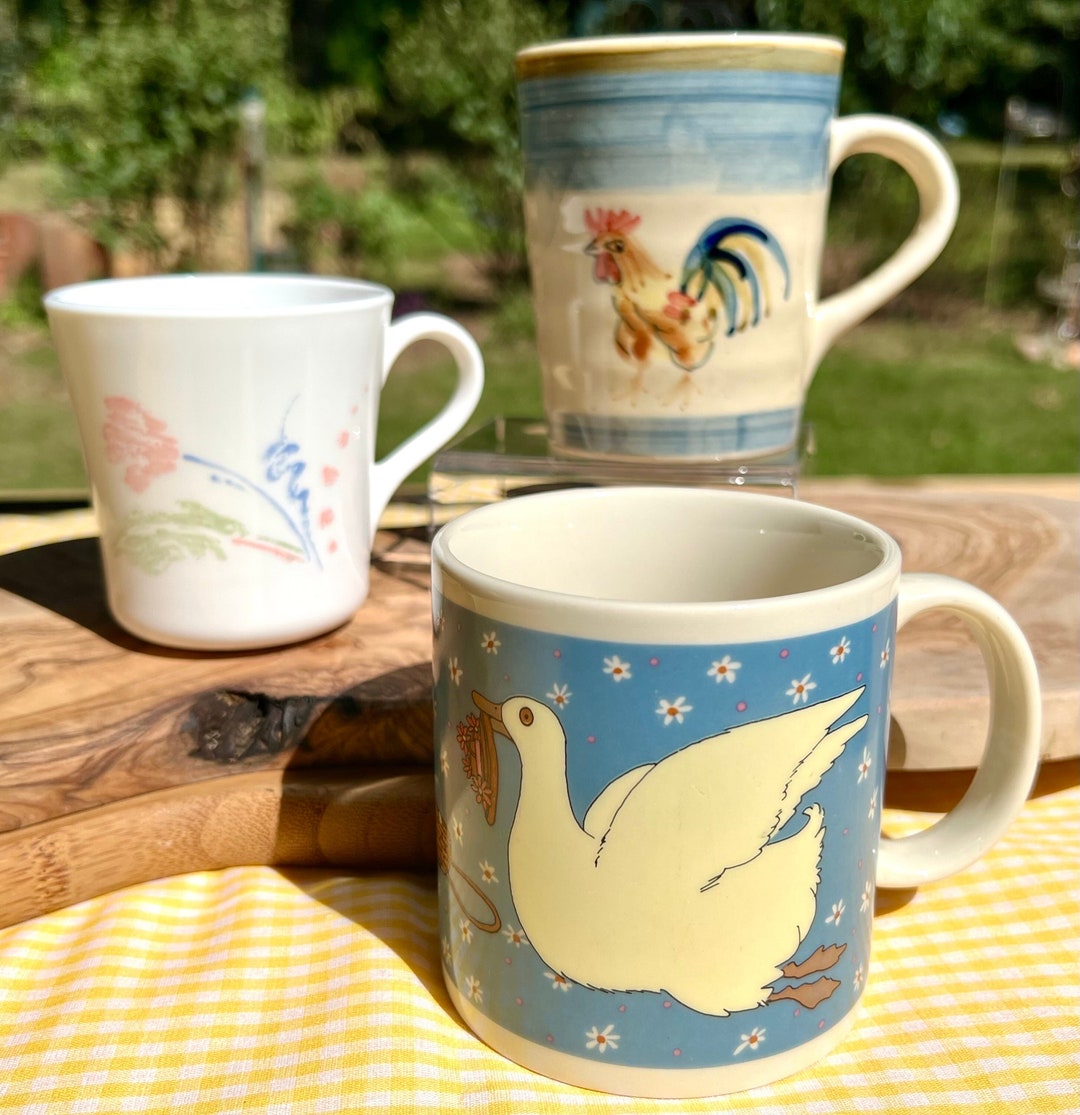 Vintage Farm Charm Kitchen Mugs From the 80s-90s! Country Goose, Sassy ...