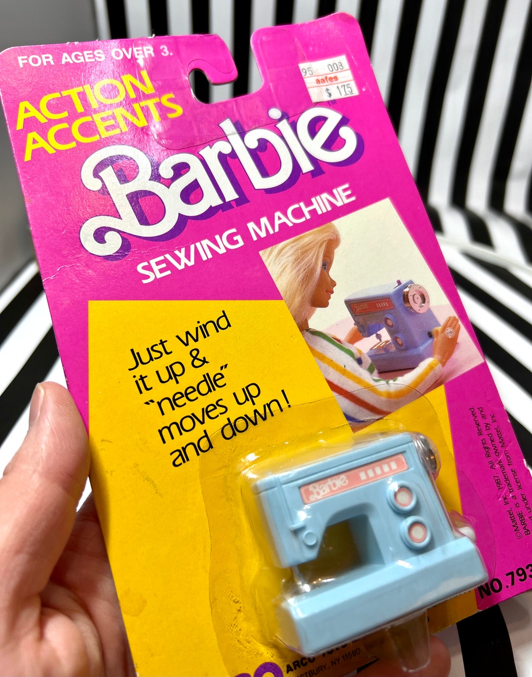 Barbie! *action Accents* Barbie Sewing Machine by Arco #7936, Nos/in ...