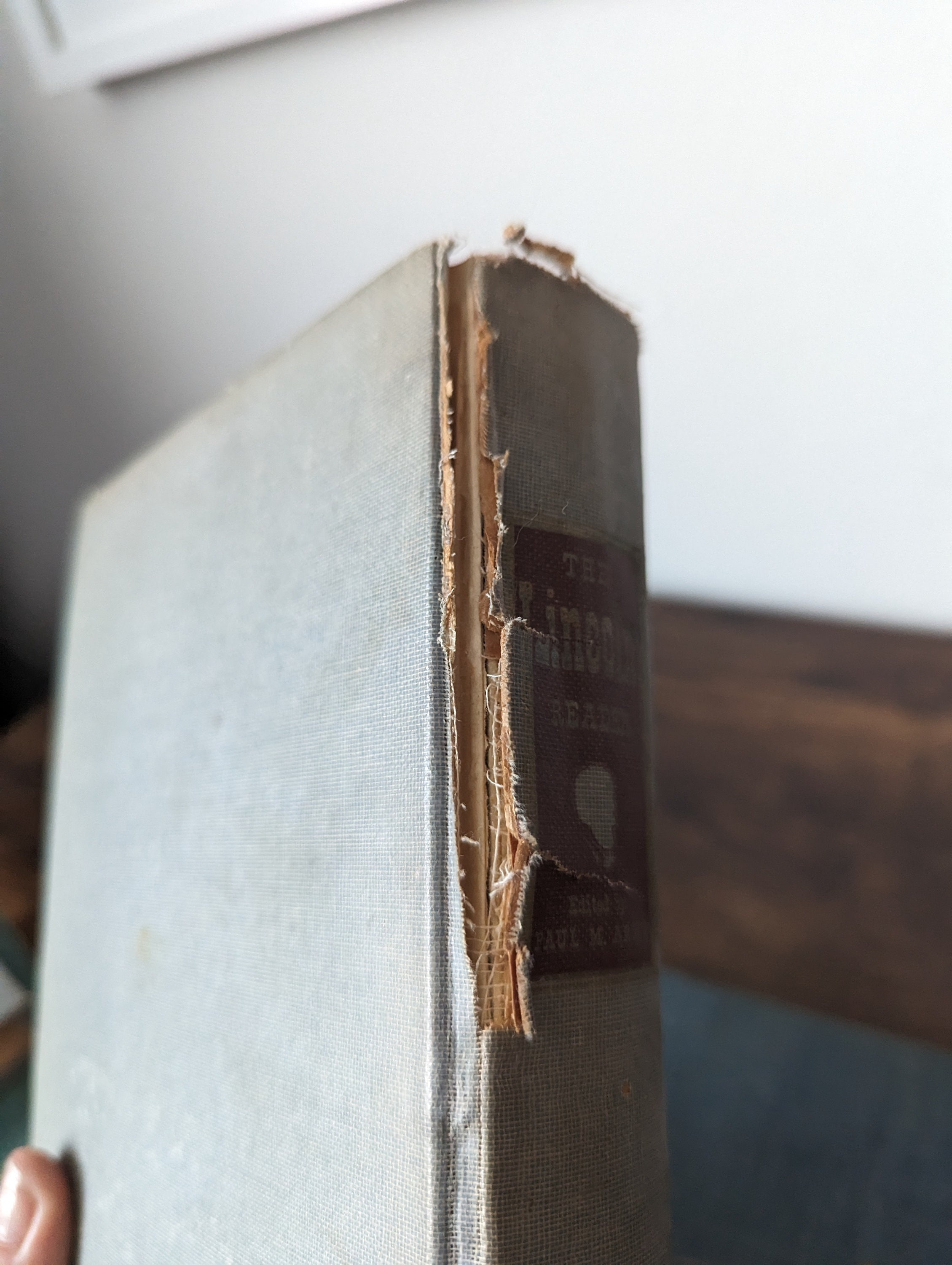 Vintage Clothbound Book Stack for Décor Stack of 5 Blue - Etsy