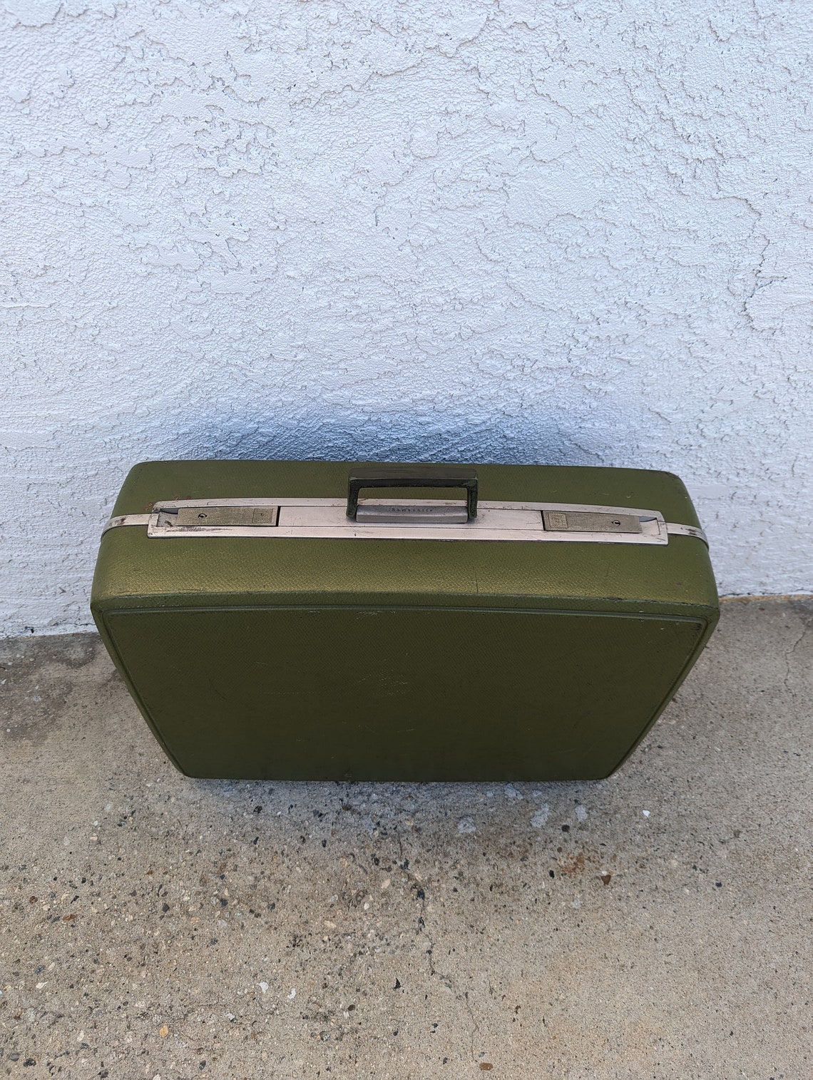 MCM Vintage Retro Olive Green Samsonite Hard Shell Luggage Suitcase - Etsy