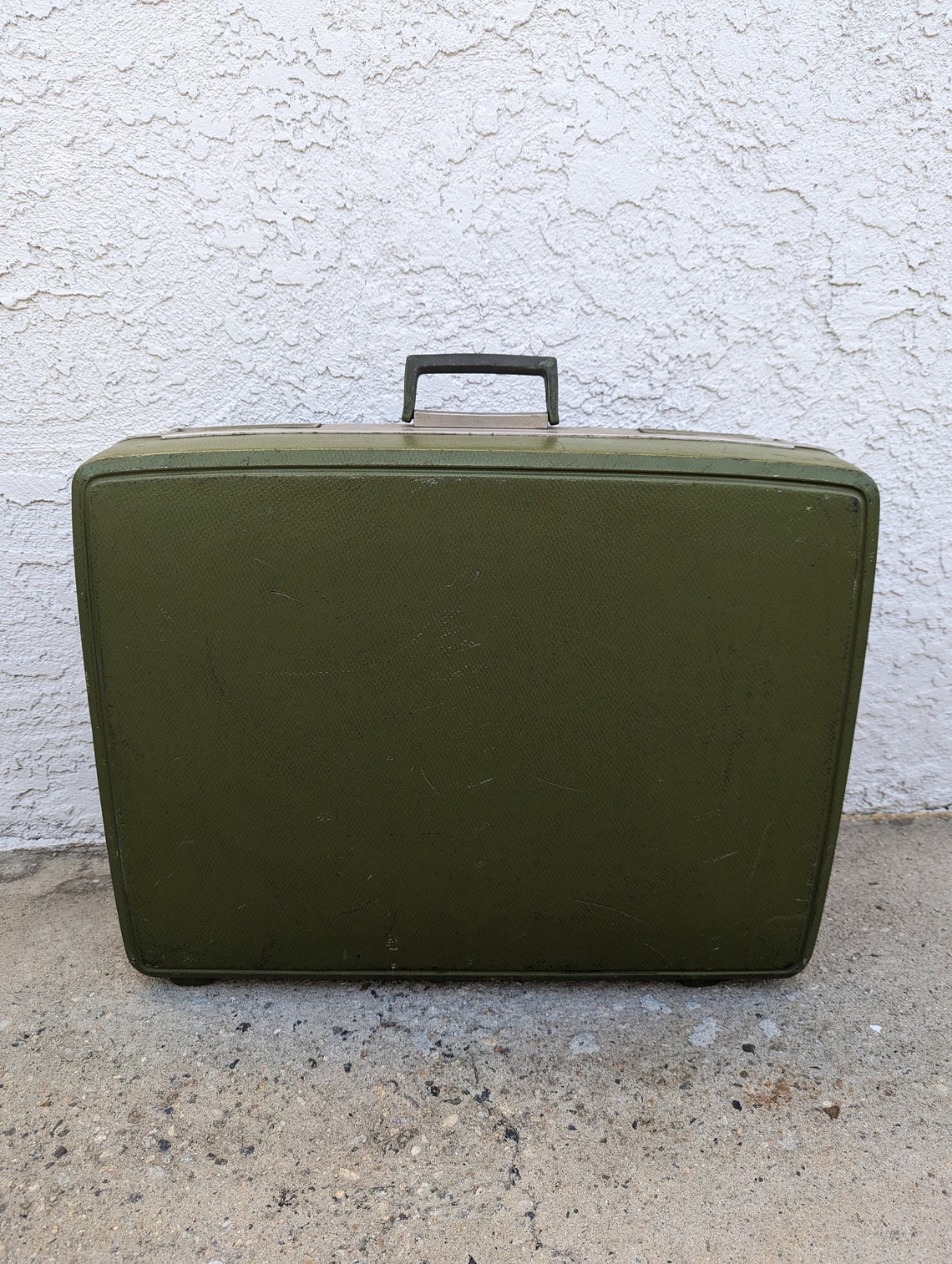 MCM Vintage Retro Olive Green Samsonite Hard Shell Luggage Suitcase - Etsy