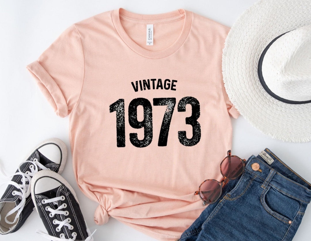 Vintage 1973 Shirts 50th Birthday Shirts Custom Birthday - Etsy
