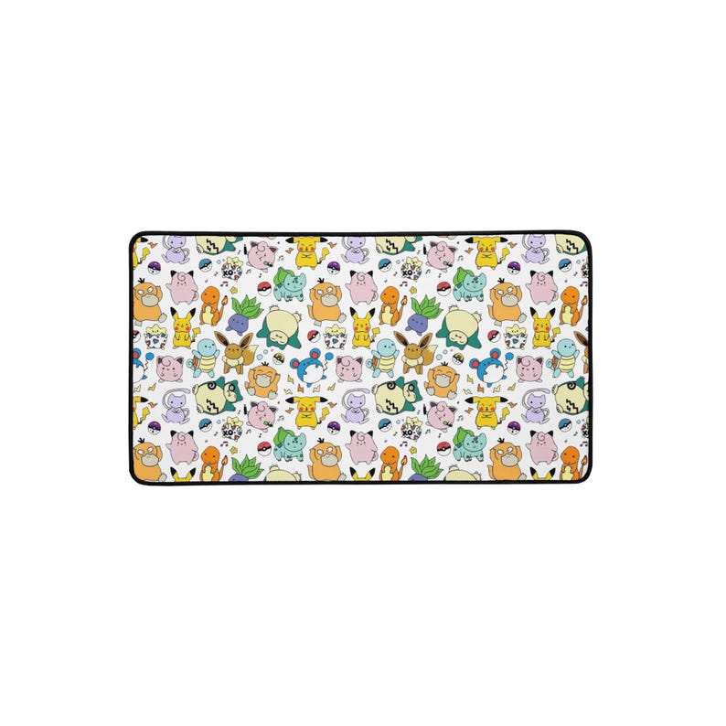 Cute Cartoon Pikachu and Friends Keyboard Desk Mat - Etsy