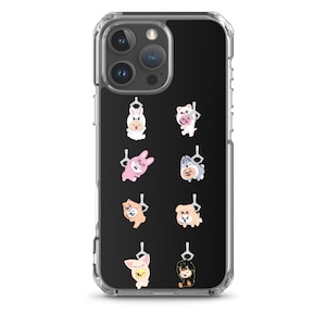 Cute Kpop Group Stray Kids SKZ SKZOO Animals Claw Machine Black Clear ...