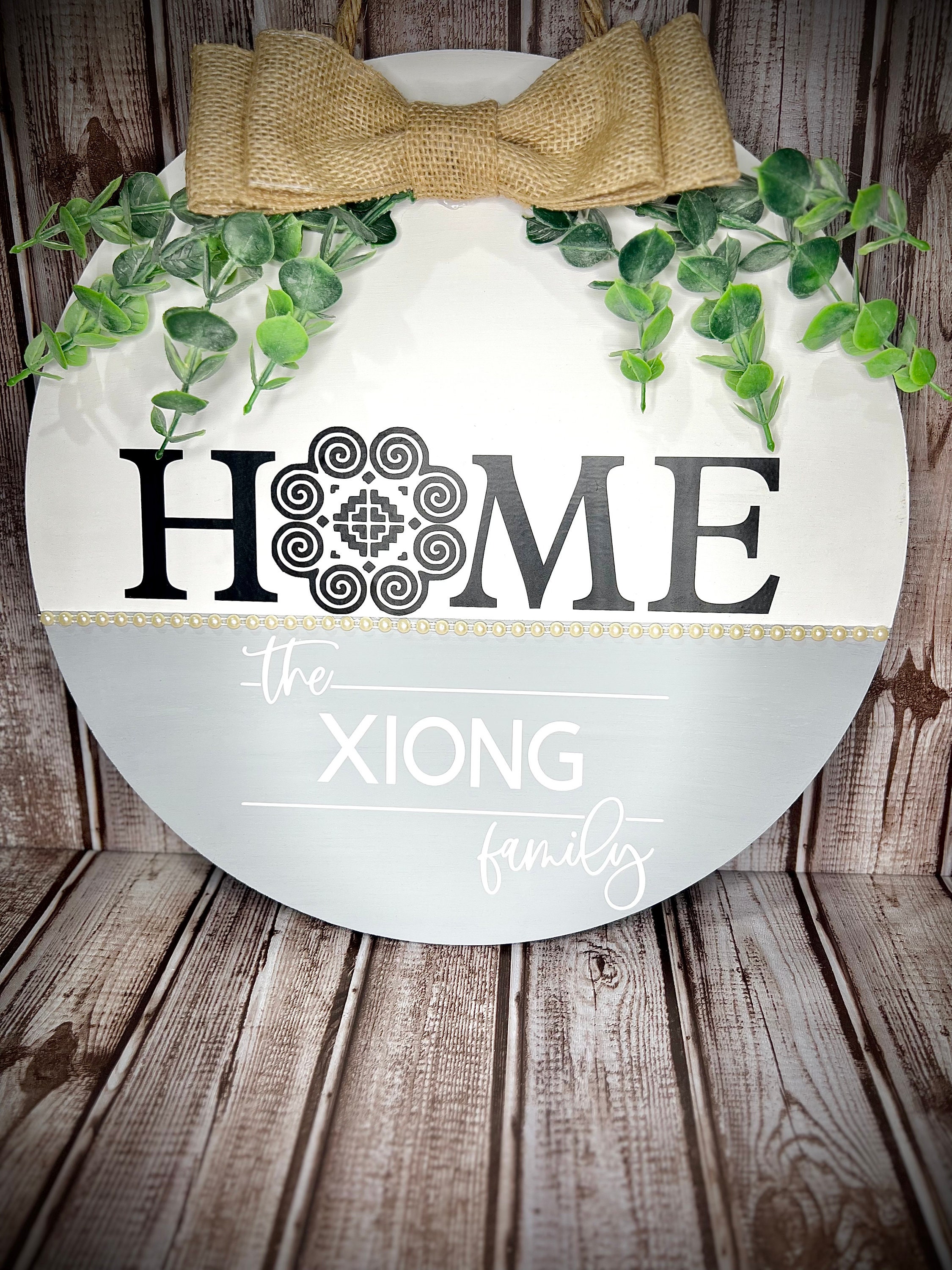 Hmong Inspired Round Wood Sign - Etsy