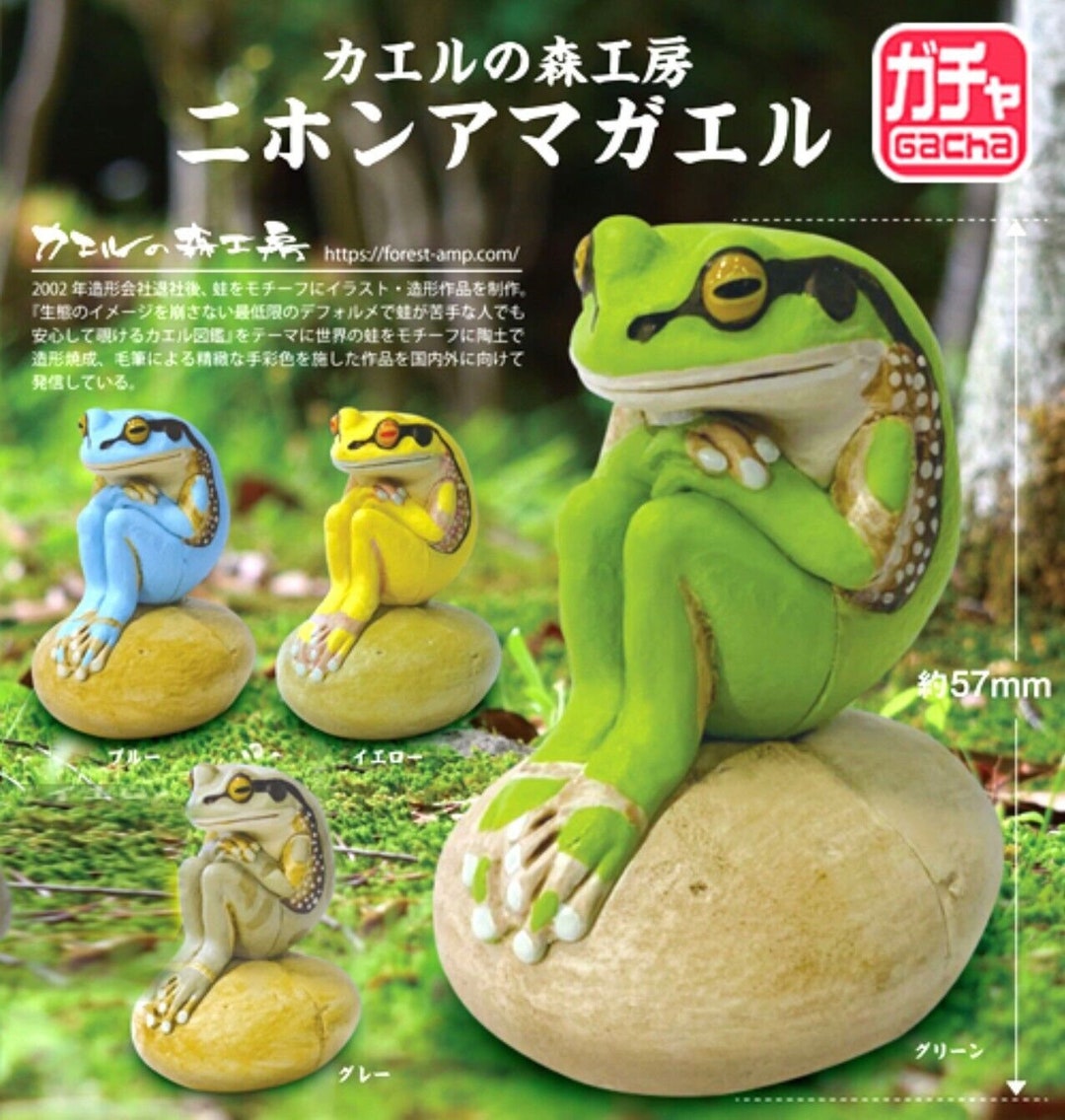 Kitan "sit Still" Frog Gashapon - Etsy