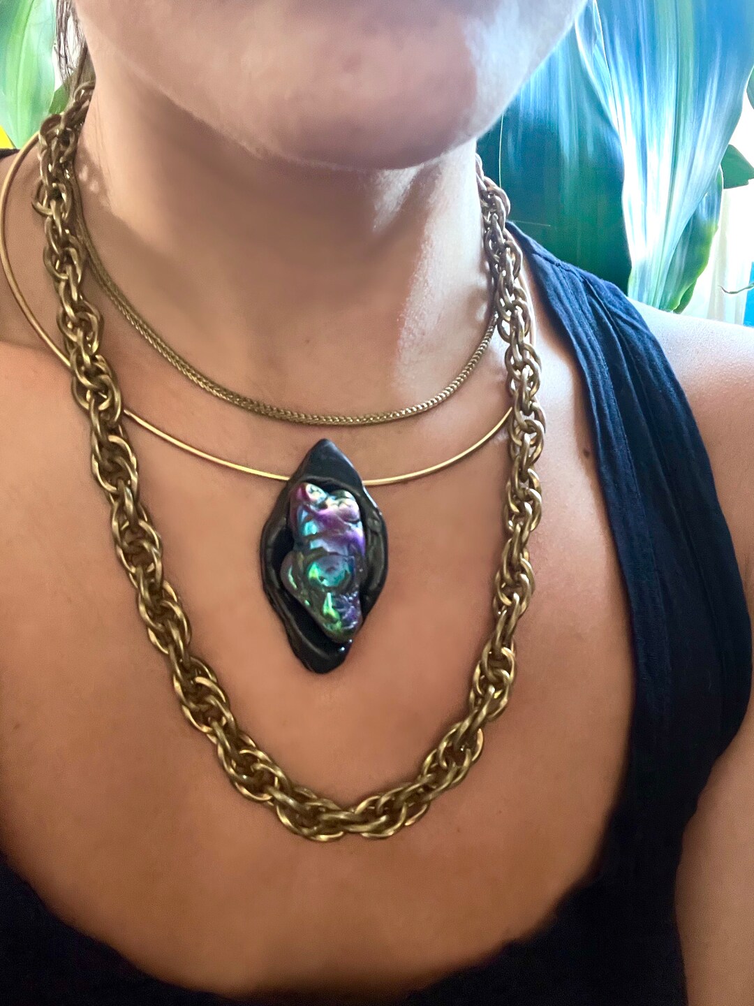 Brass Twist Intertwined Chain With Magnetic Closure | Your New Favorite ...