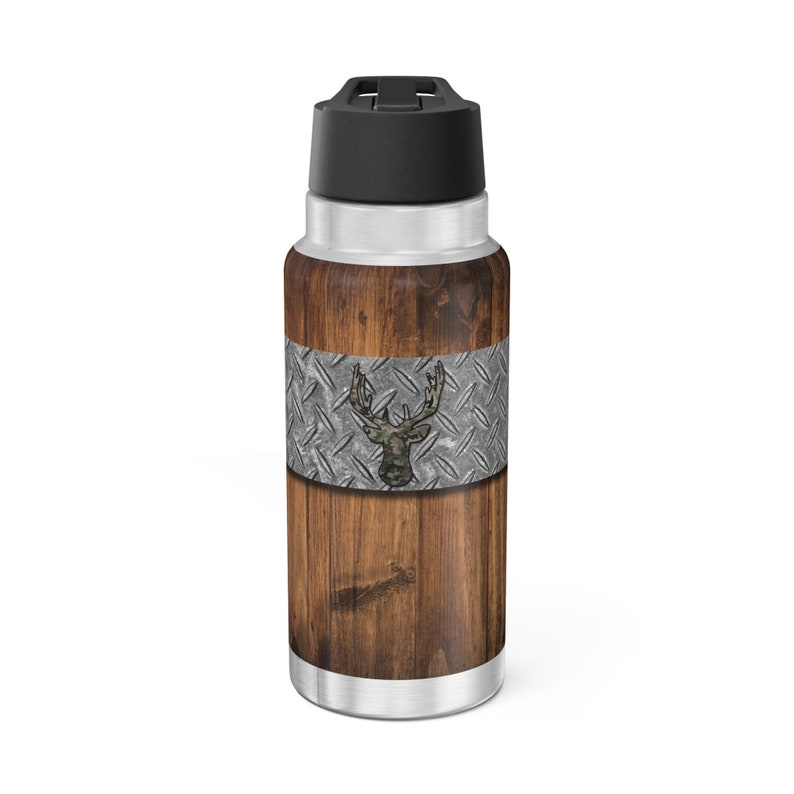 Deer Hunting Gator Tumbler - 32oz Camo Stainless Steel - Etsy