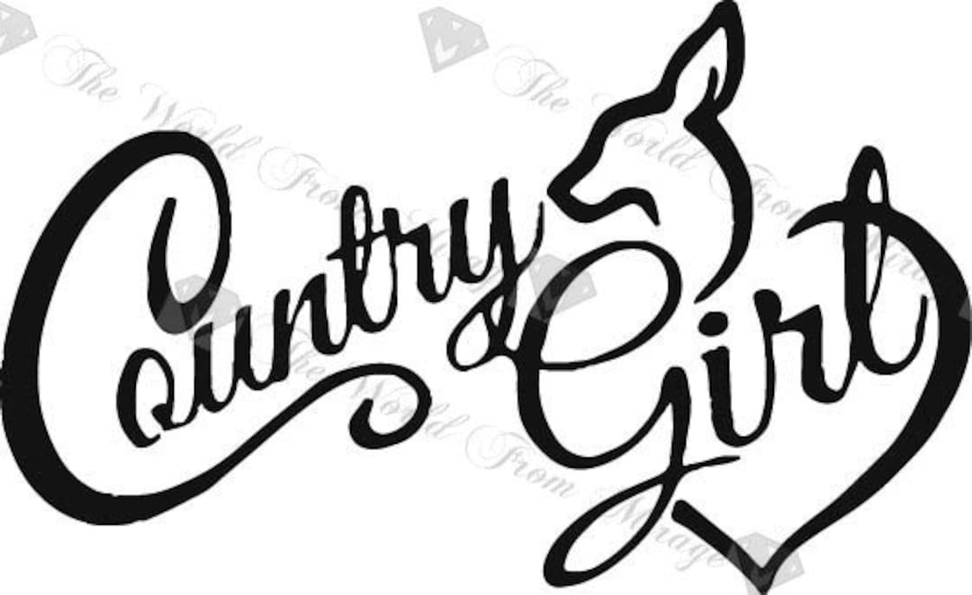 Cute Country Girl SVG - Perfect for Crafting! - Etsy