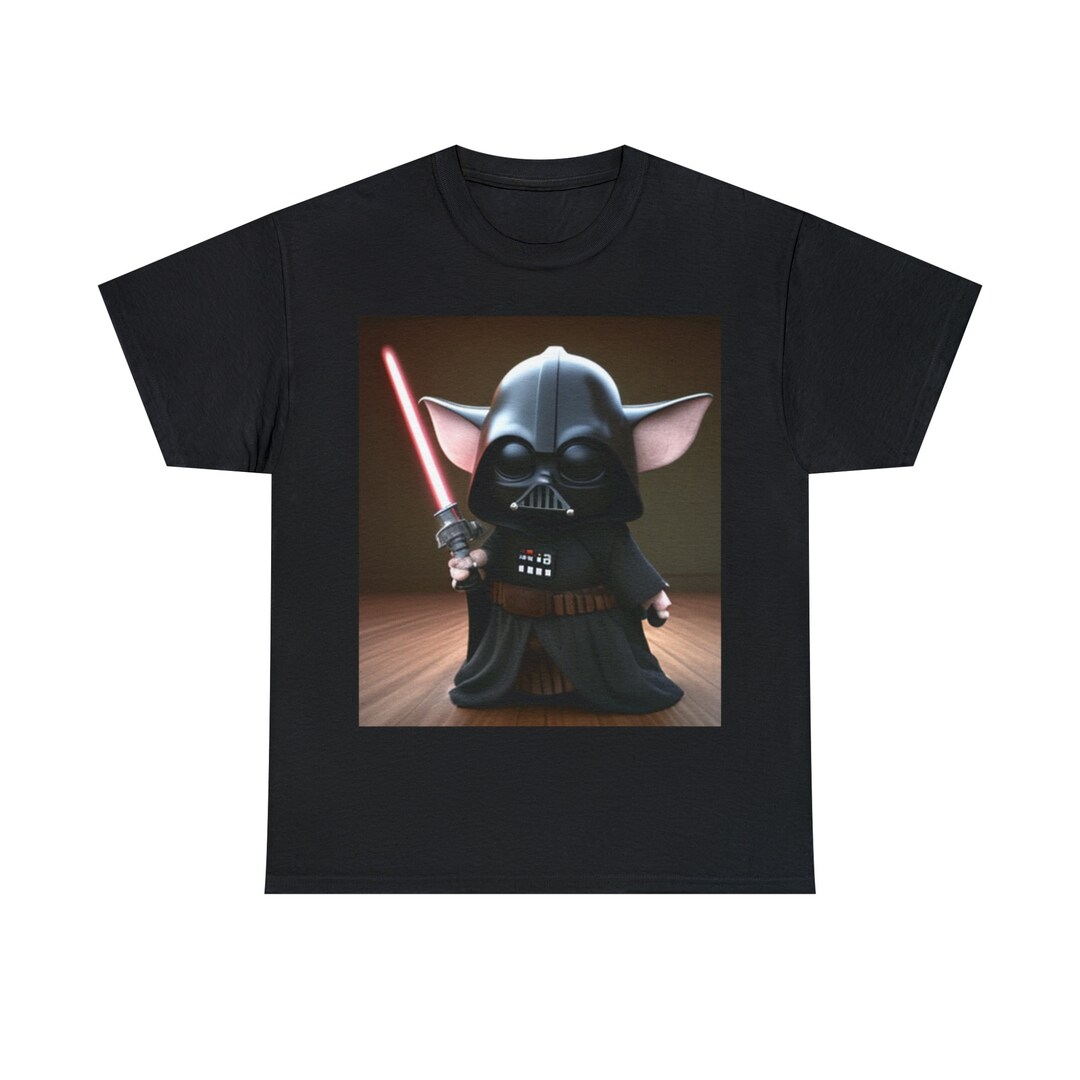 Darth Grogu camiseta unisex de algodón grueso Baby Yoda Sith Darkside ...