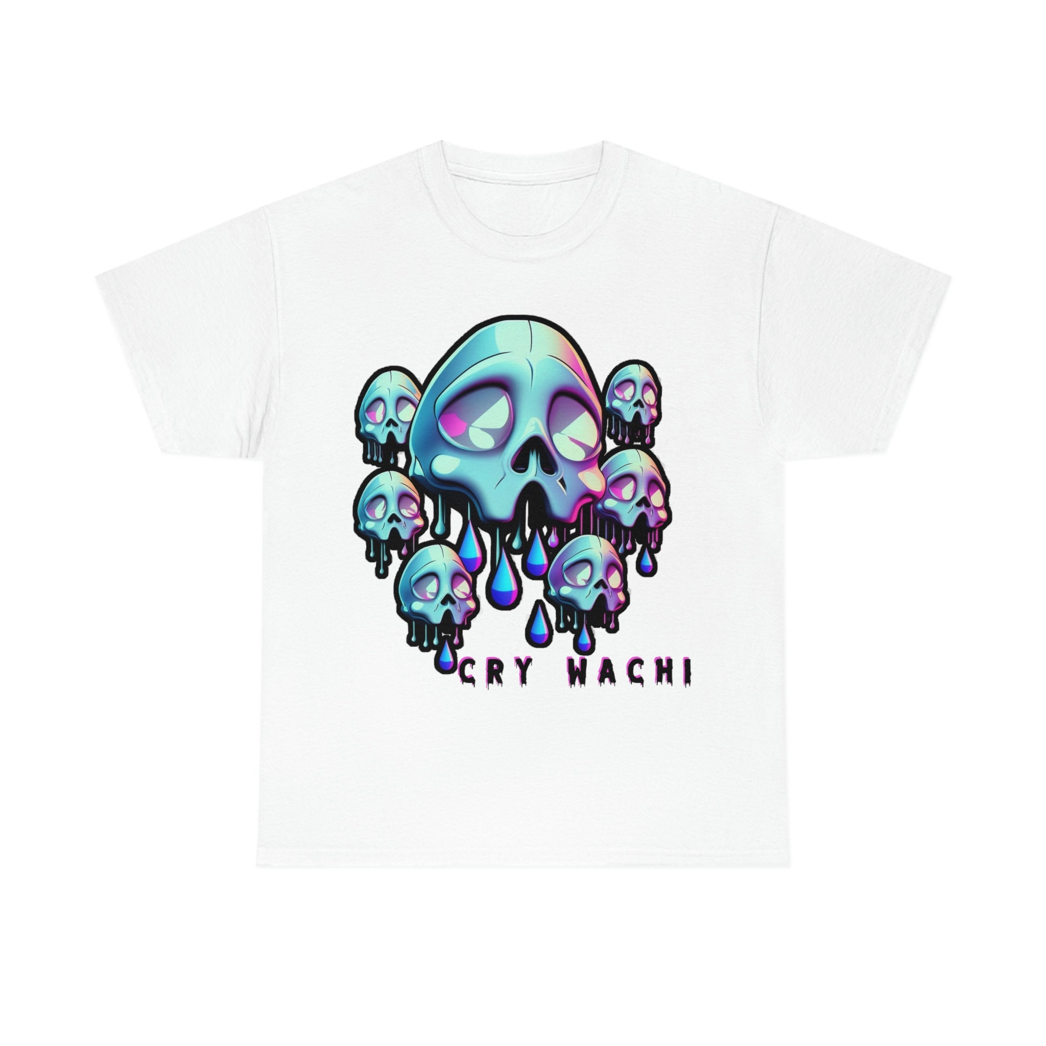 Cry Wachi Camiseta de algodón pesado unisex Kai Wachi EDM EDC Festival ...