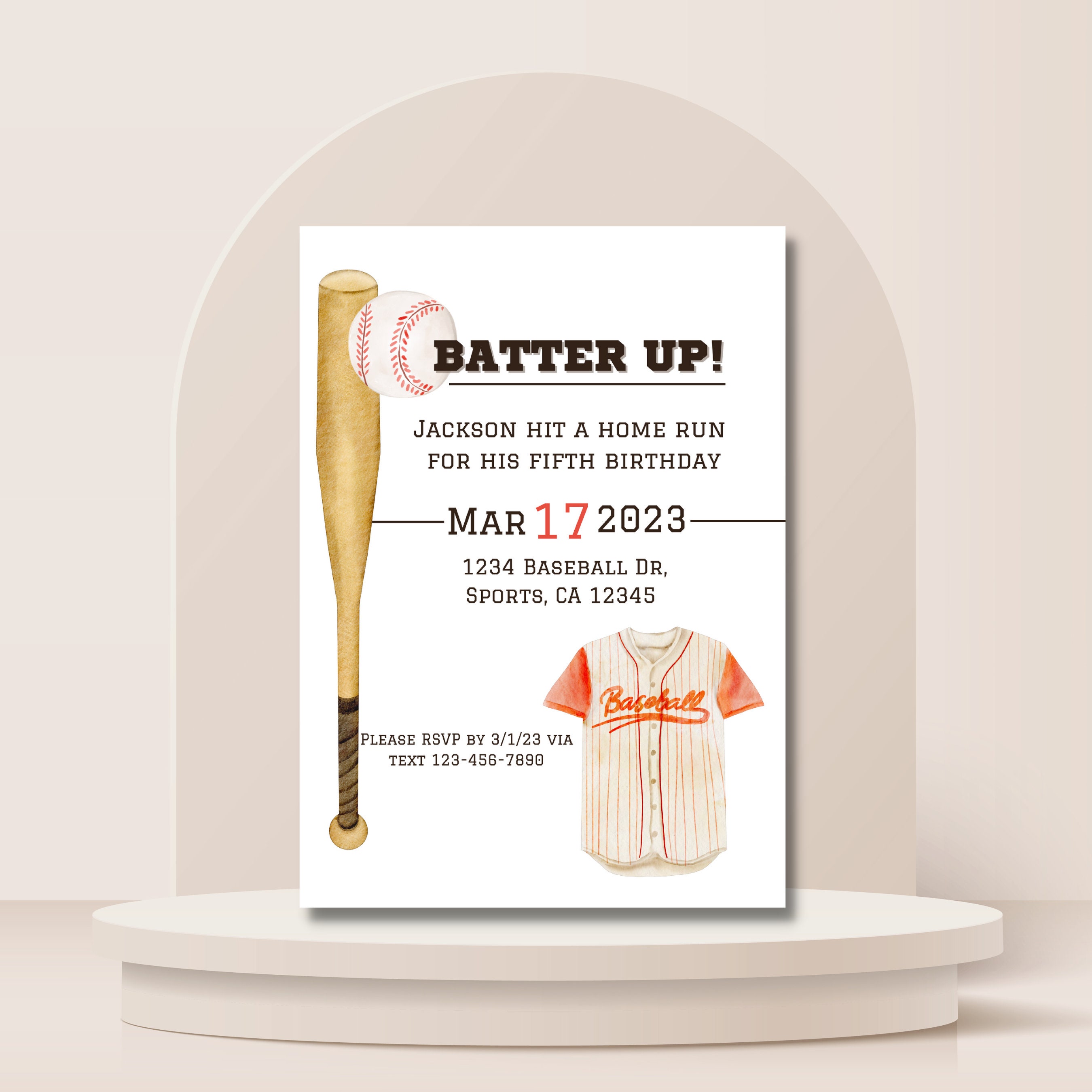 Baseball Birthday Digital Download [editable] - Etsy