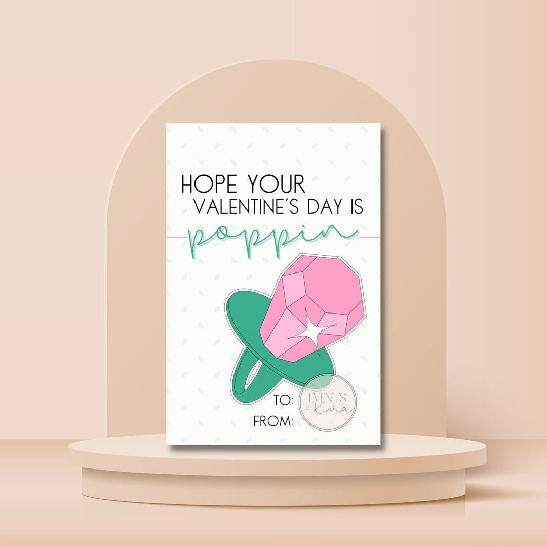 Printable Ring Pop Valentine’s Card [digital Download] - Etsy
