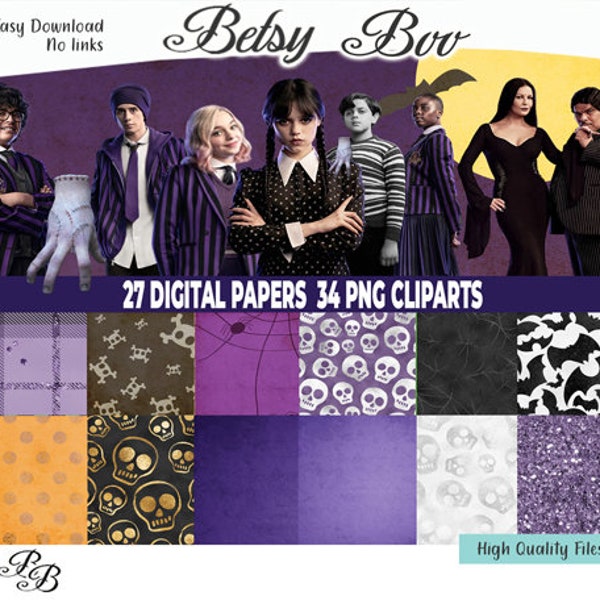 Wednesday Addams Background - Etsy