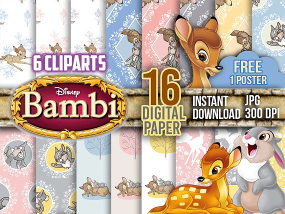 2 Ochi Caprui Bambi Downloadable Clipart