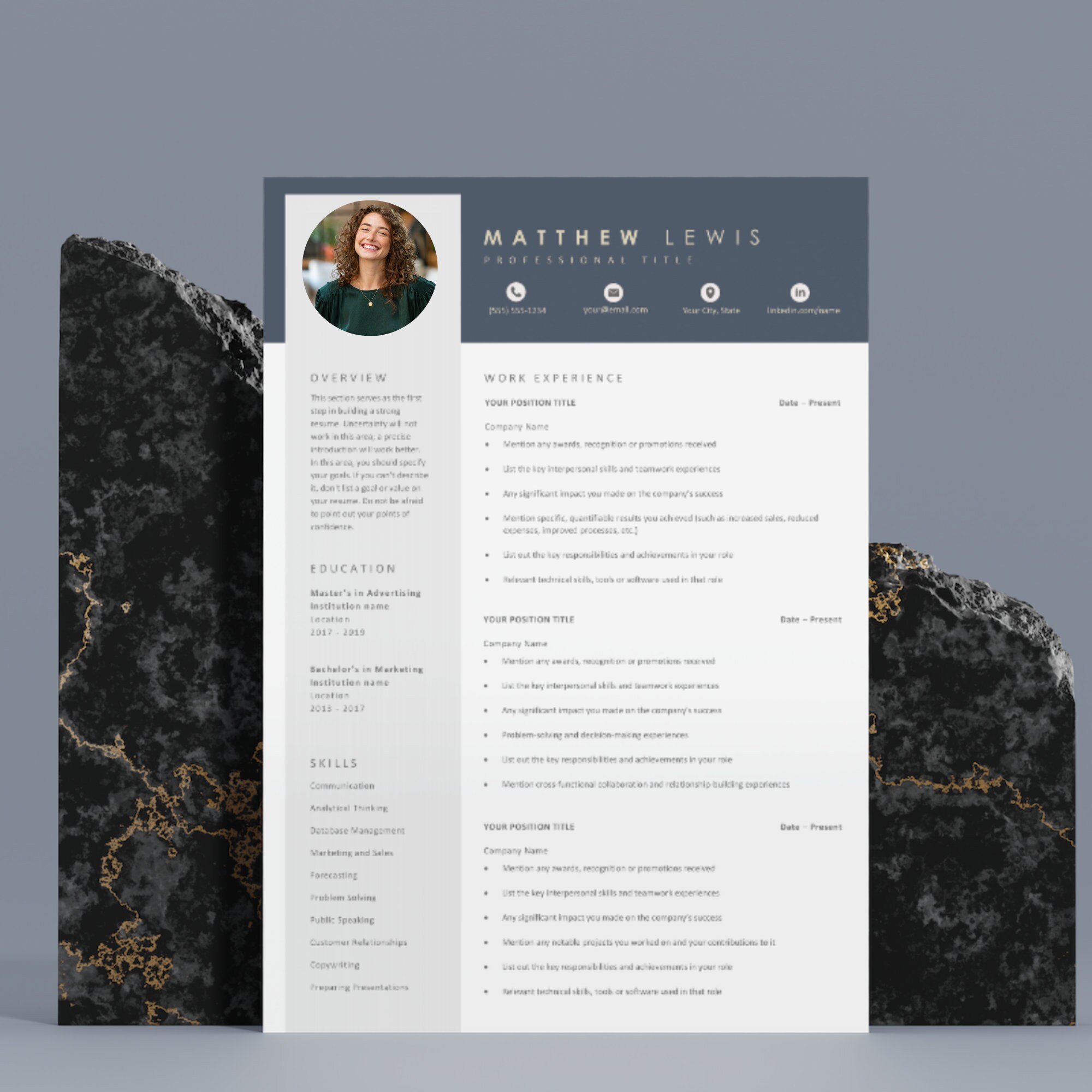 Professional Resume Template Google Docs Professional for Word & Pages ...