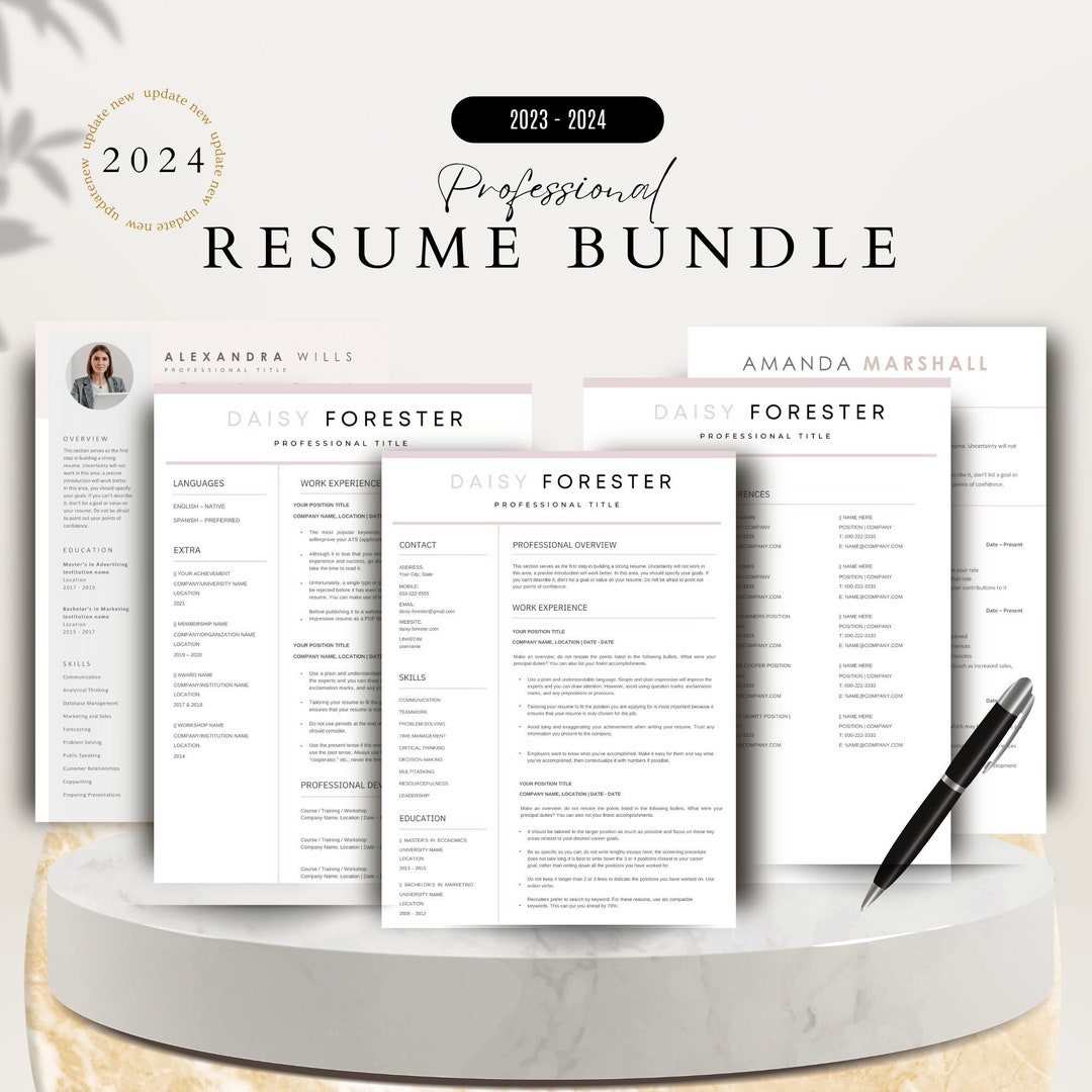 Professional Resume Template for Google Docs , Word & Pages Clean CV ...