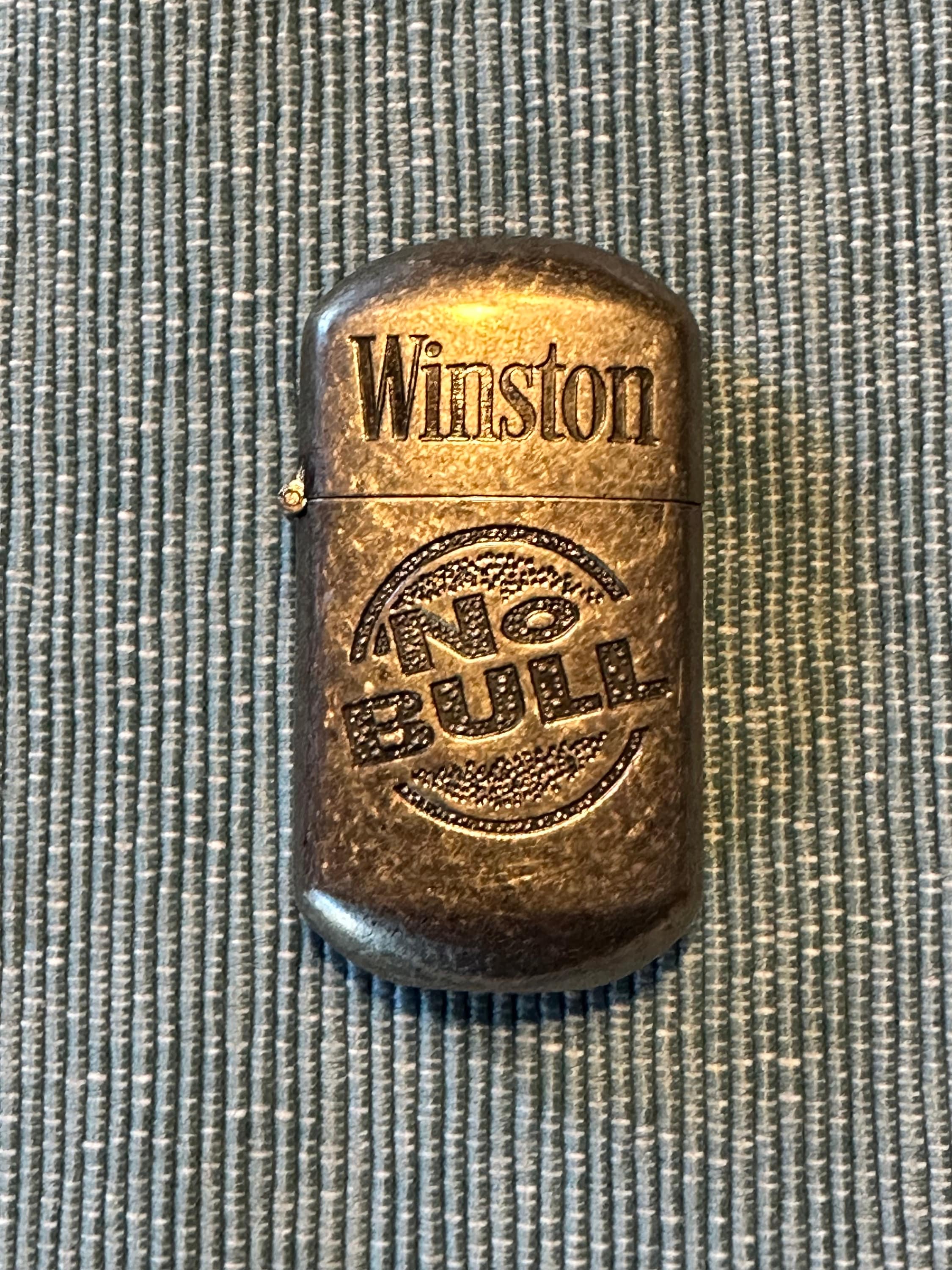 Vintage Winston Cigarettes NO BULL Chrome Full Size Collectible Promo ...