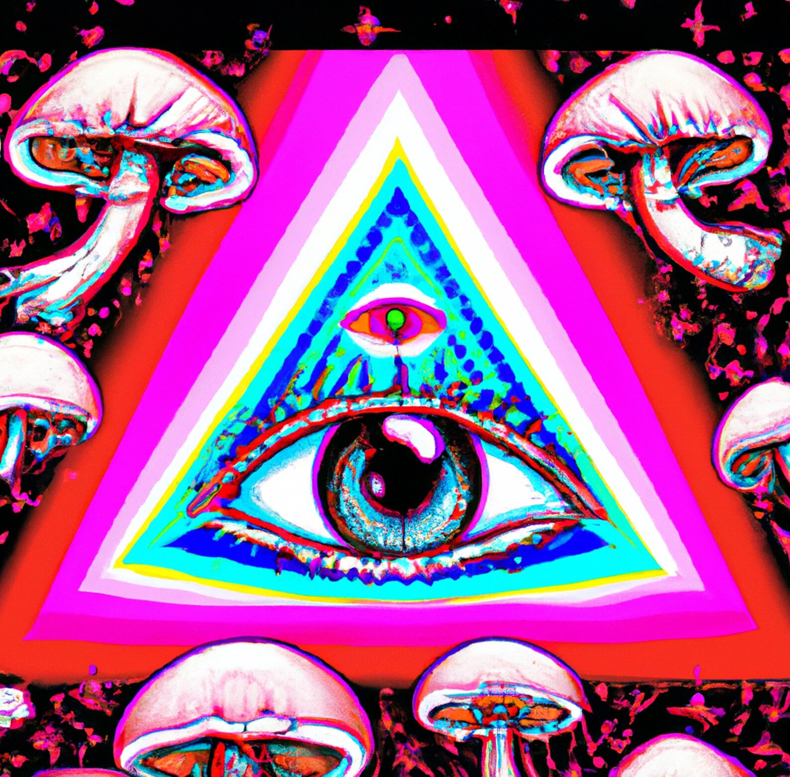Neon All Seeing Eye 2 - Etsy