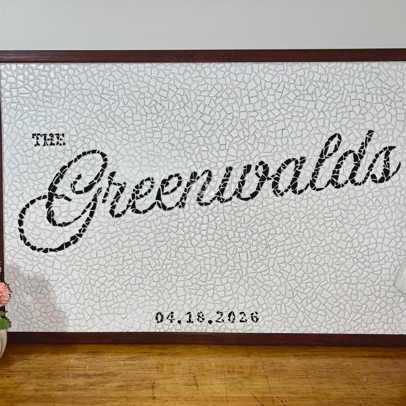 Wedding Mosaic Name - Etsy