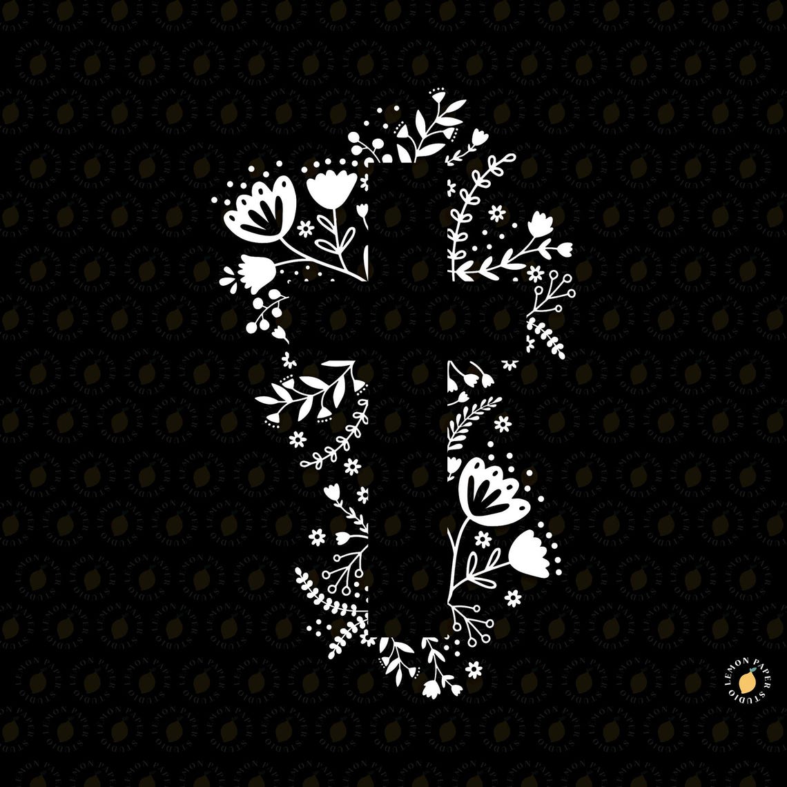 Floral Cross Decal Car Decal Customizable, Personalized Decal - Etsy