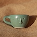 Handmade Ceramic Face Mug - Espresso/macchiato Size - Mint Blue - Etsy
