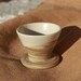 Handmade Ceramic Coffee Pour Over Set - Cheese Cake White - Etsy