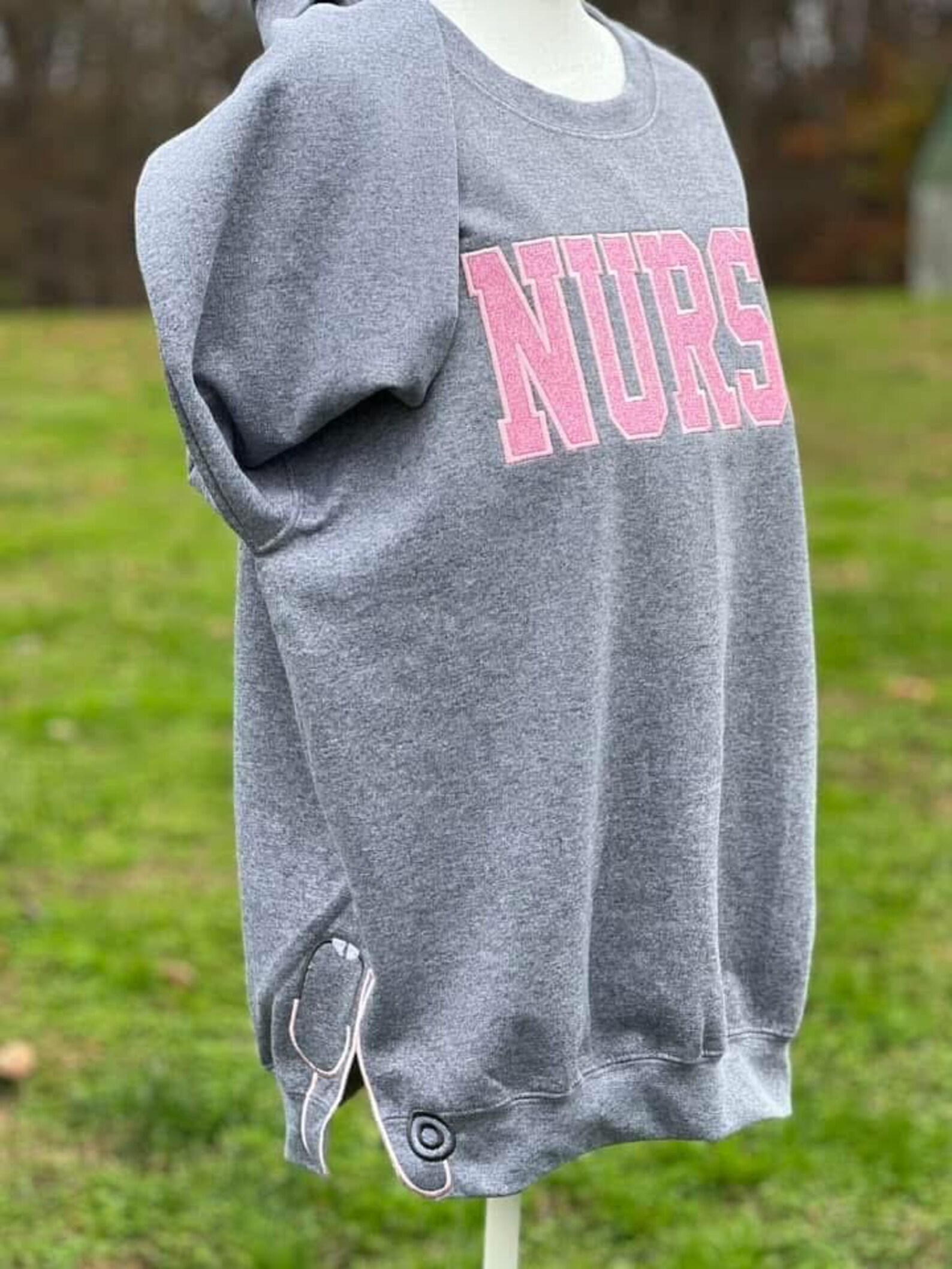 NURSE With Stethoscope Side Seam Cut Outs - Etsy