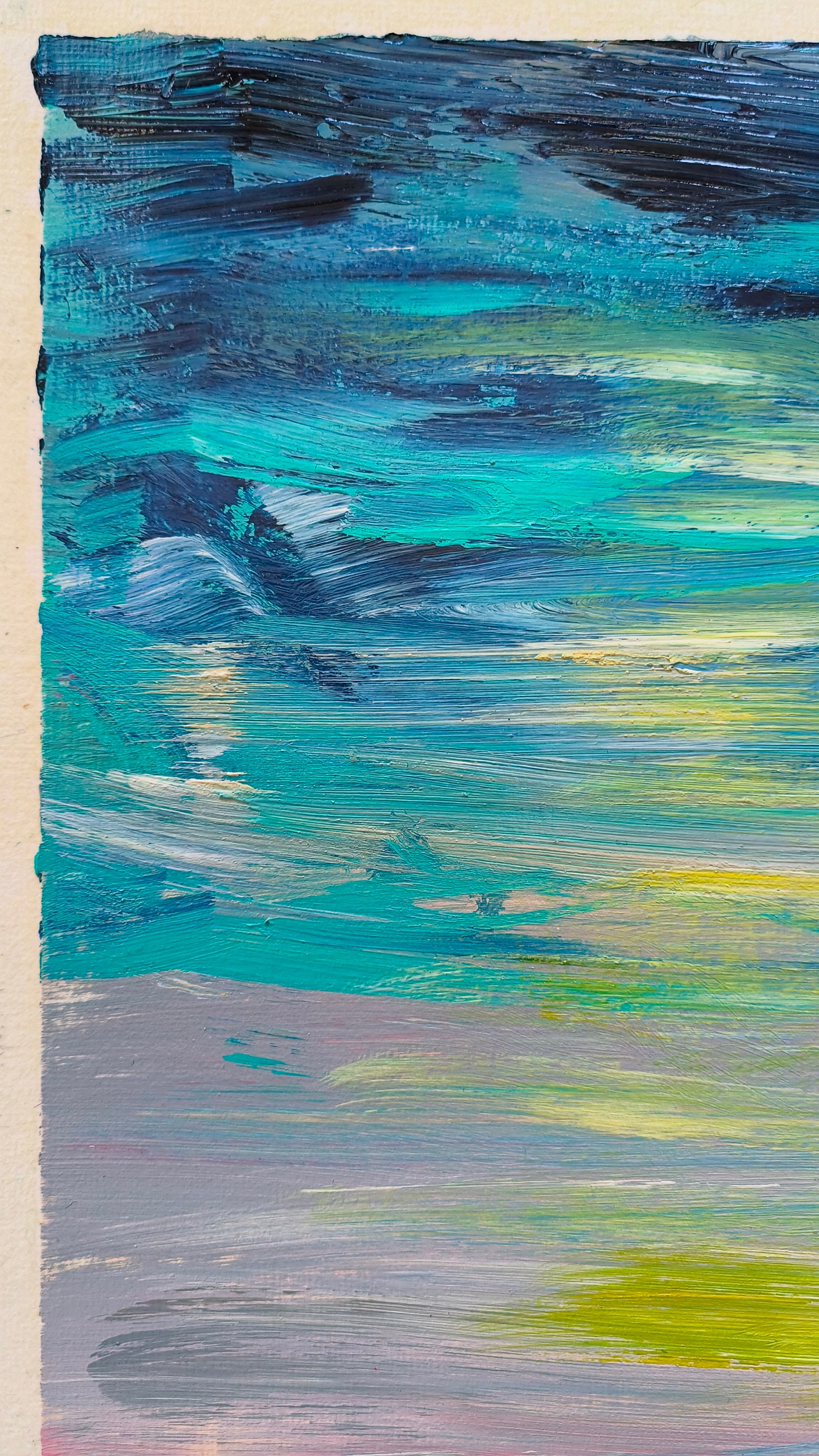 Can't Stop the Feeling - Original Acrylic Art Painting, Pop Coastal ...
