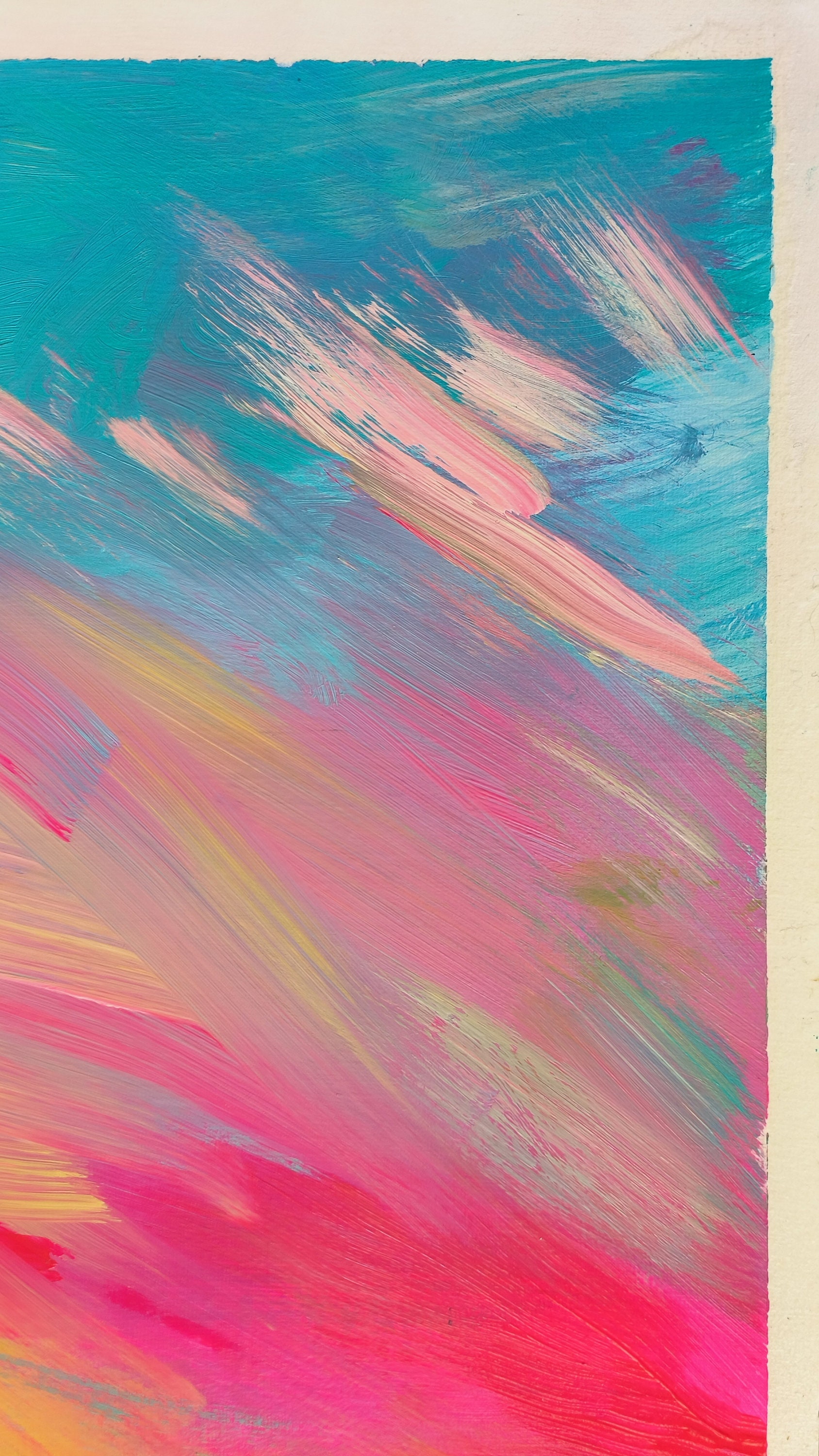 Can't Stop the Feeling Original Acrylic Art Painting, Pop Coastal Wall ...