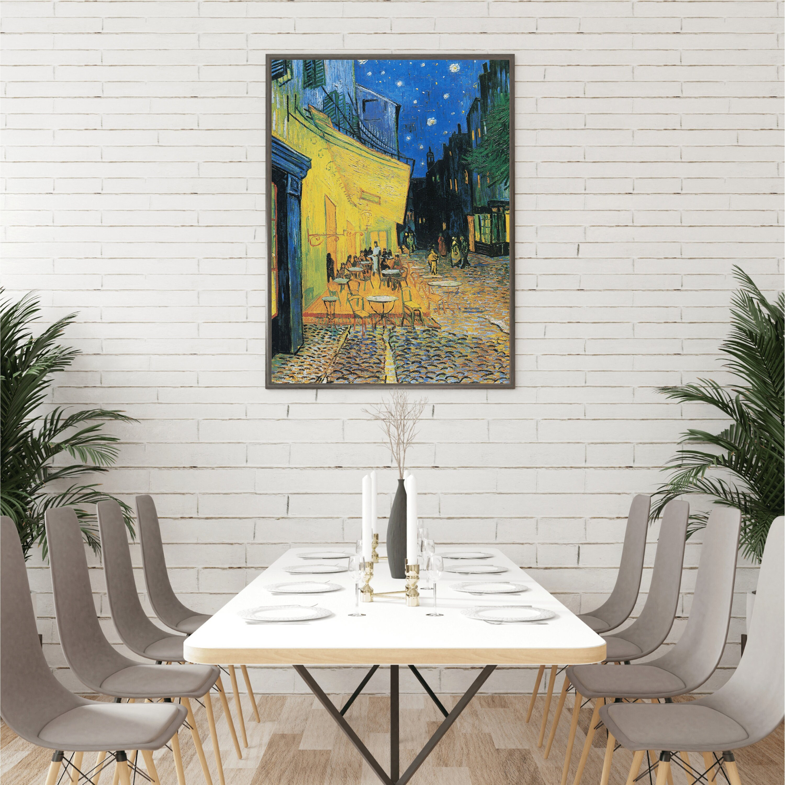 Printable Vincent Van Gogh's Café Terrace at Night 1888 Vintage Wall ...