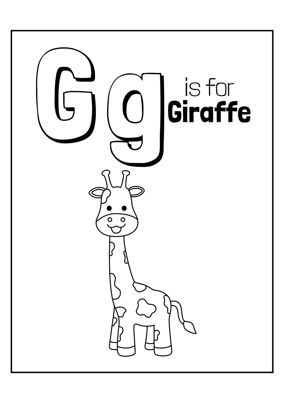 THE ALPHABET SAFARI A Coloring Book for Kids - Etsy
