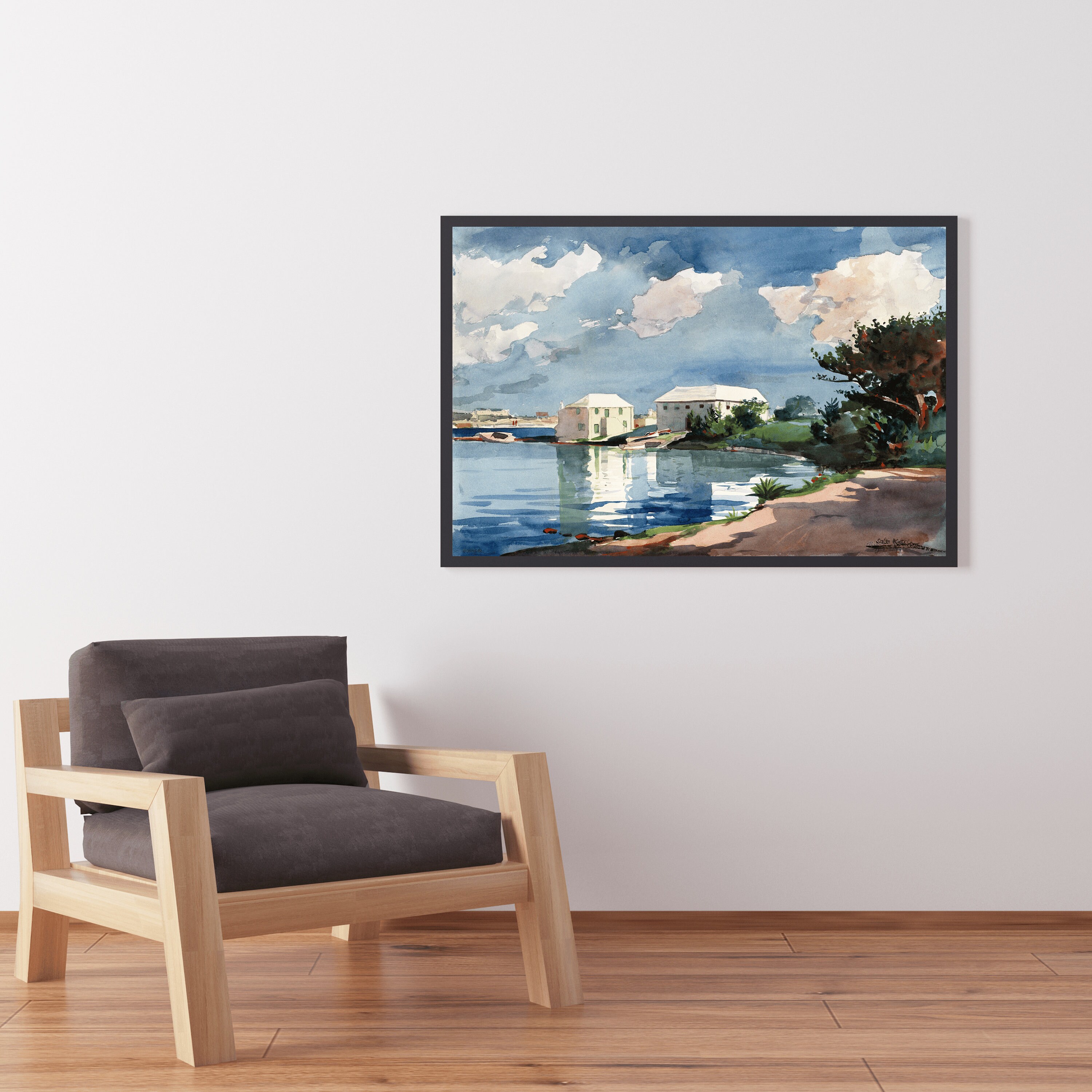 Printable Salt Kettle, Bermuda (1899) by Winslow Homer | Vintage Wall ...