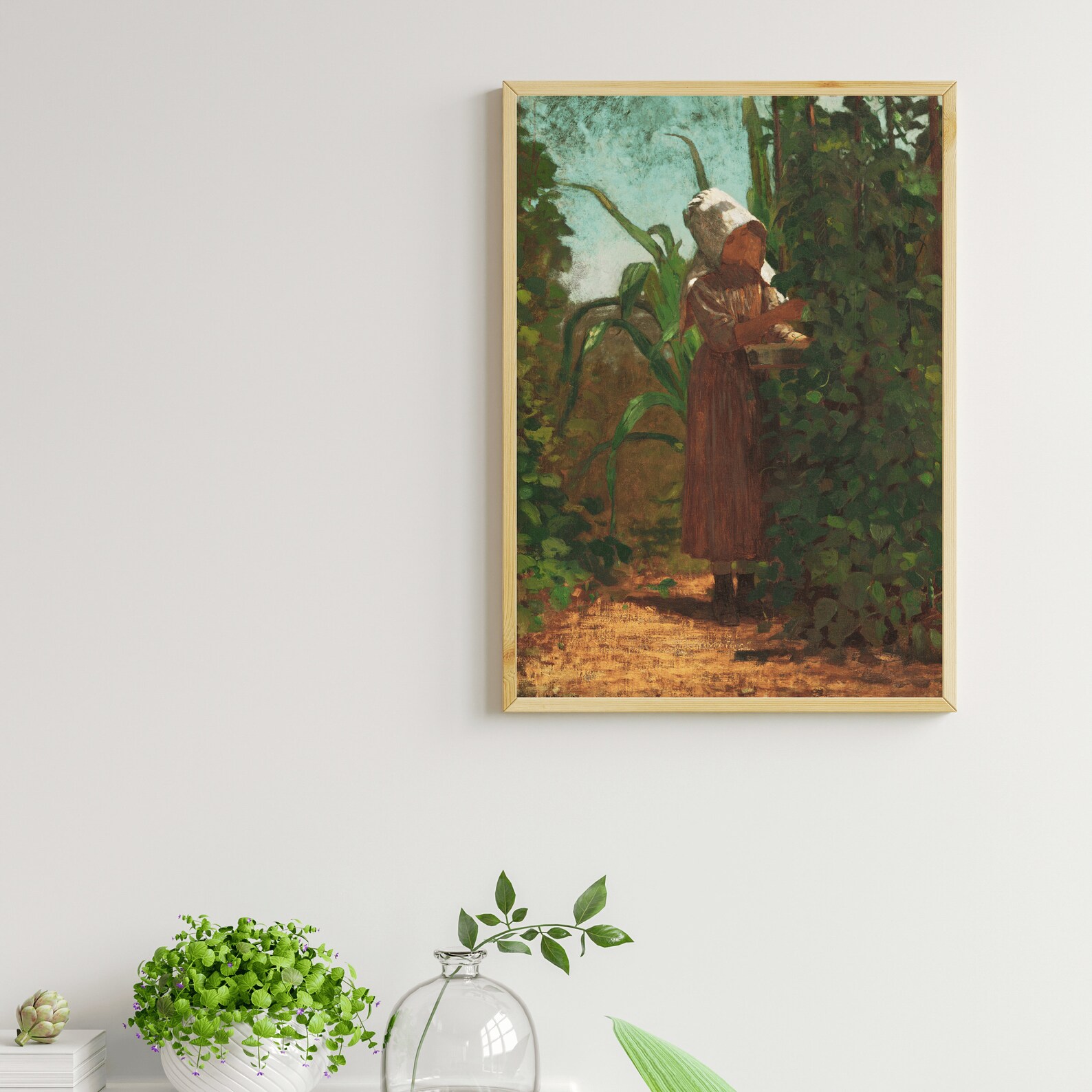 Printable the Bean Picker (ca. 1875) by Winslow Homer | Vintage Wall ...