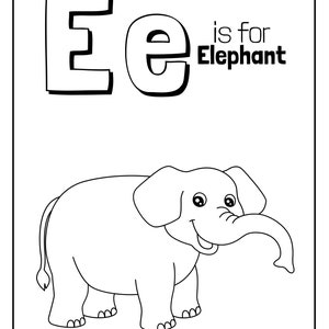 THE ALPHABET SAFARI A Coloring Book for Kids - Etsy